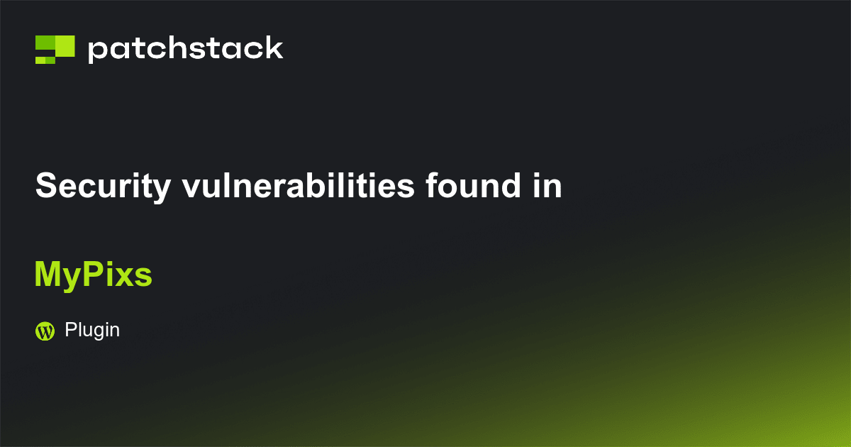 MyPixs Vulnerabilities - Patchstack